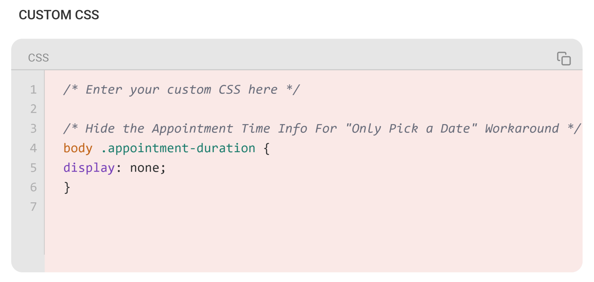 Styling the Booking Calendar - Simply Schedule Appointments