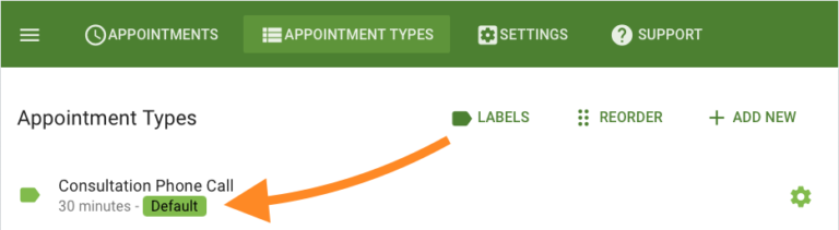 Appointment Type Labels - Simply Schedule Appointments