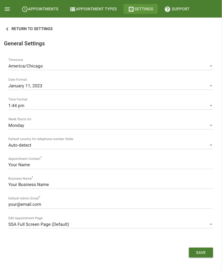 General Settings - Simply Schedule Appointments General Settings - Simply Schedule Appointments