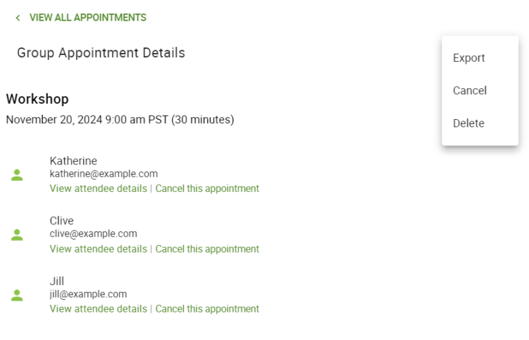 Cancel, Reschedule, Edit or Delete Bookings - Simply Schedule Appointments