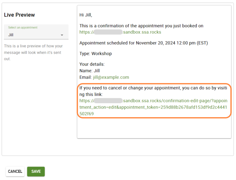 Cancel, Reschedule, Edit or Delete Bookings - Simply Schedule Appointments