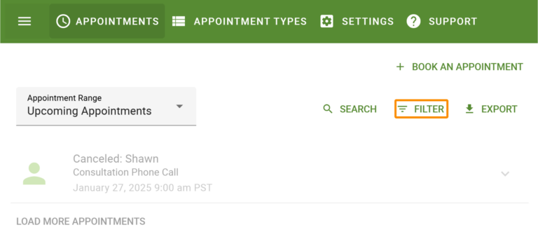 Searching, Filtering, and Viewing Bookings - Simply Schedule Appointments