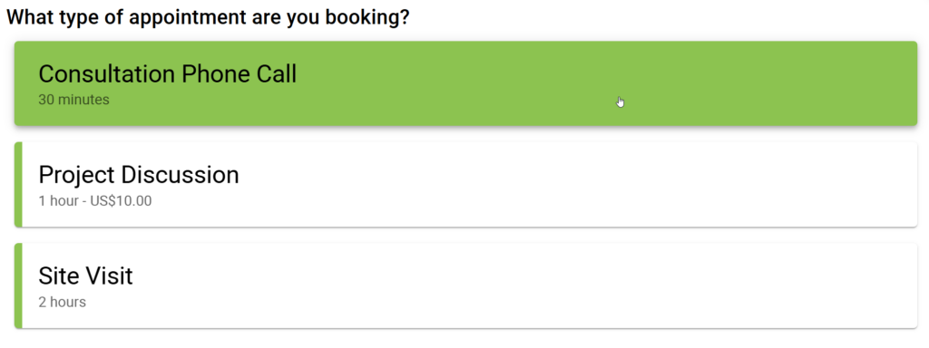 Booking Appointments - Simply Schedule Appointments